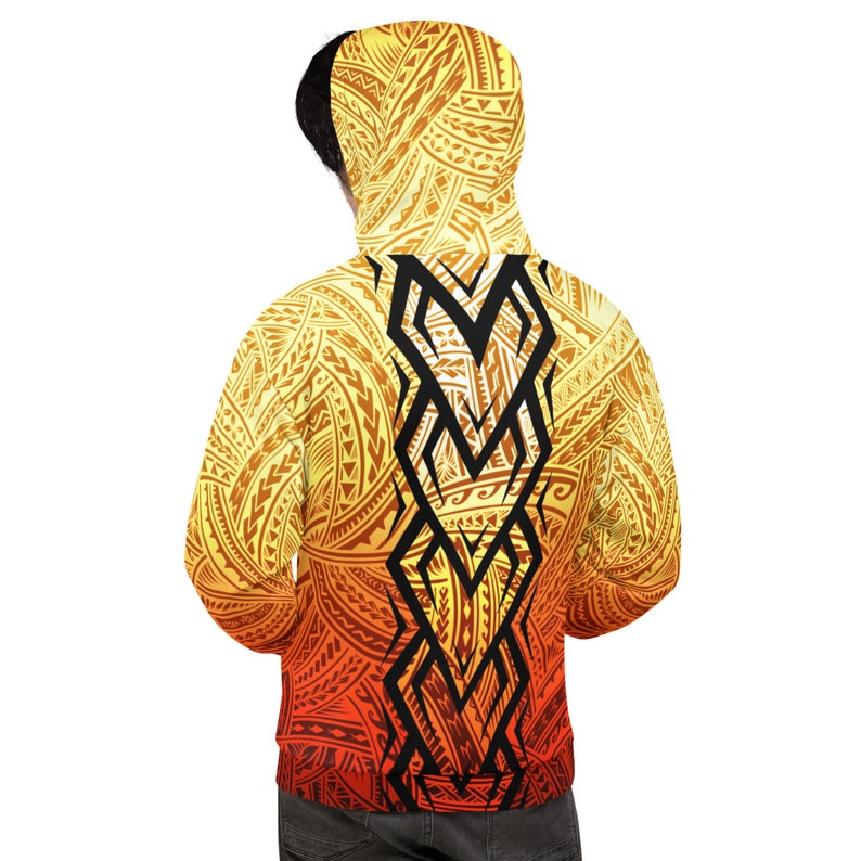 Samoan Ula Nifo Afi Tribal Toa Design Unisex Hoodie - Etsy