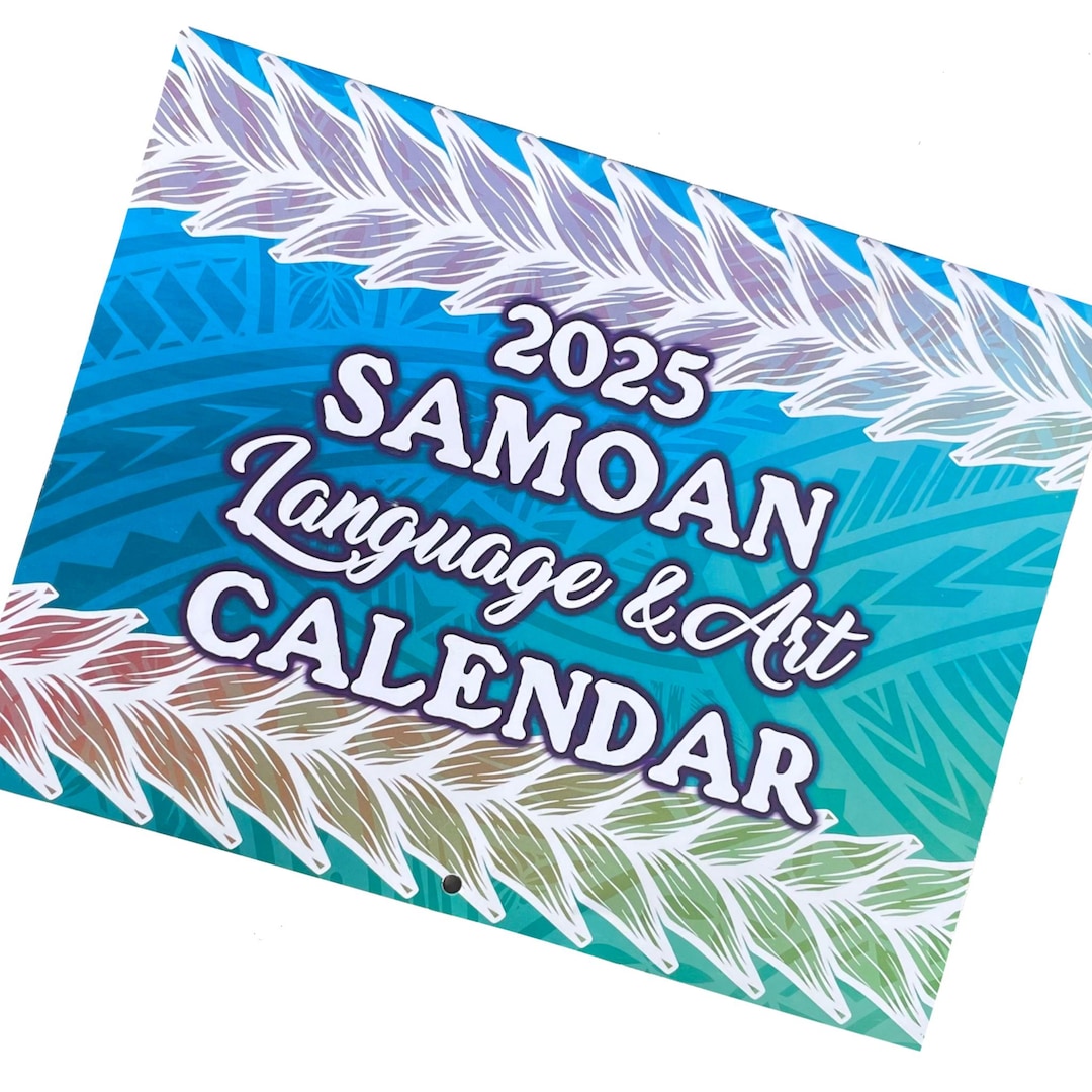 2025 Samoan Language & Art Calendar - Etsy