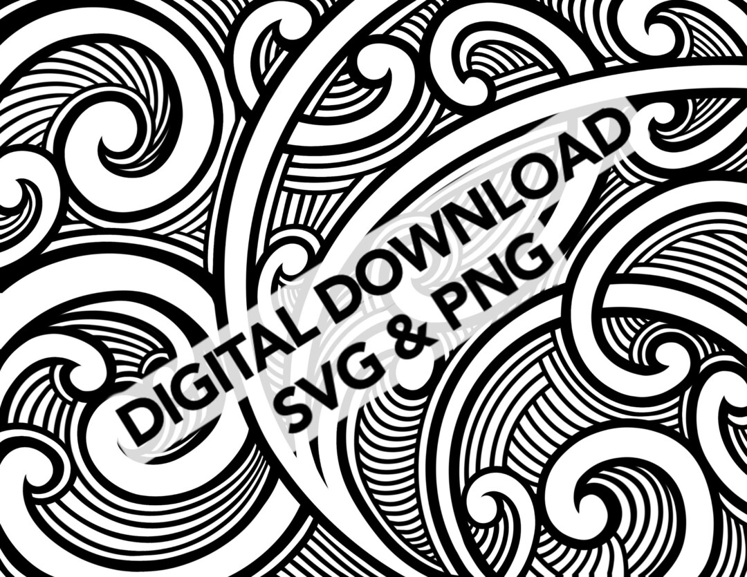 Commercial Use Personal Use Maori Koru Art Polynesian Moko Motifs Digital Download - Etsy