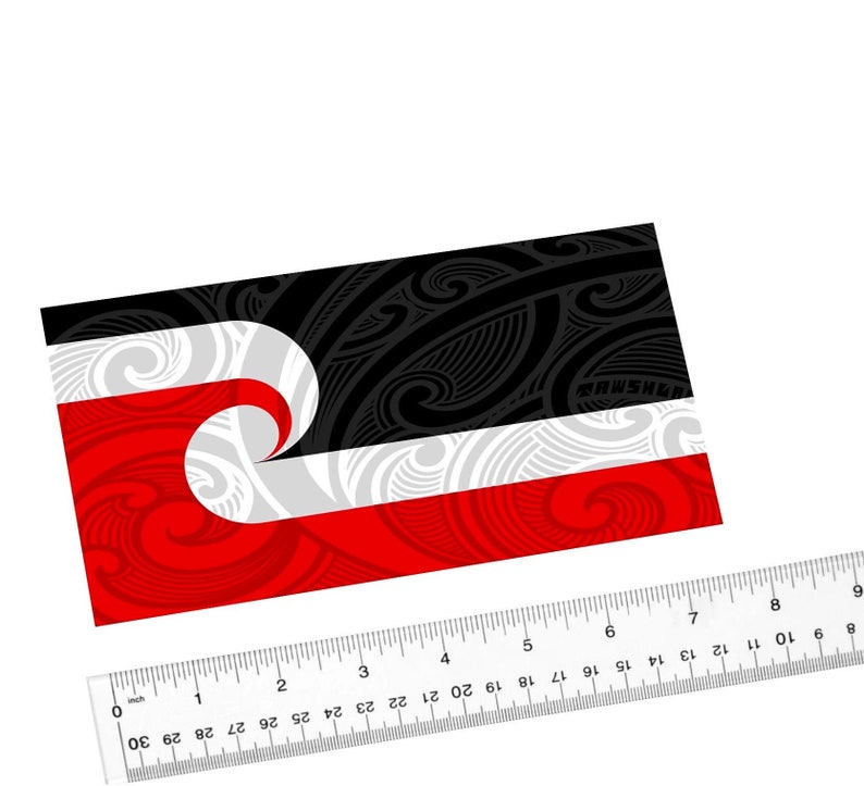 Tino Rangatiratanga Art National Maori Flag Maori Tribal Bumper Sticker ...