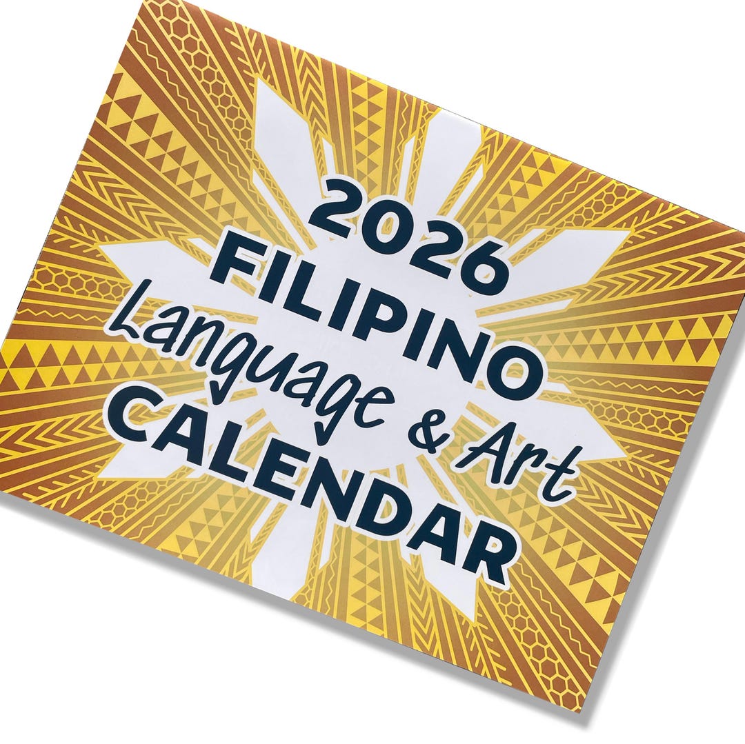 2026 Filipino Language & Art Calendar - Etsy