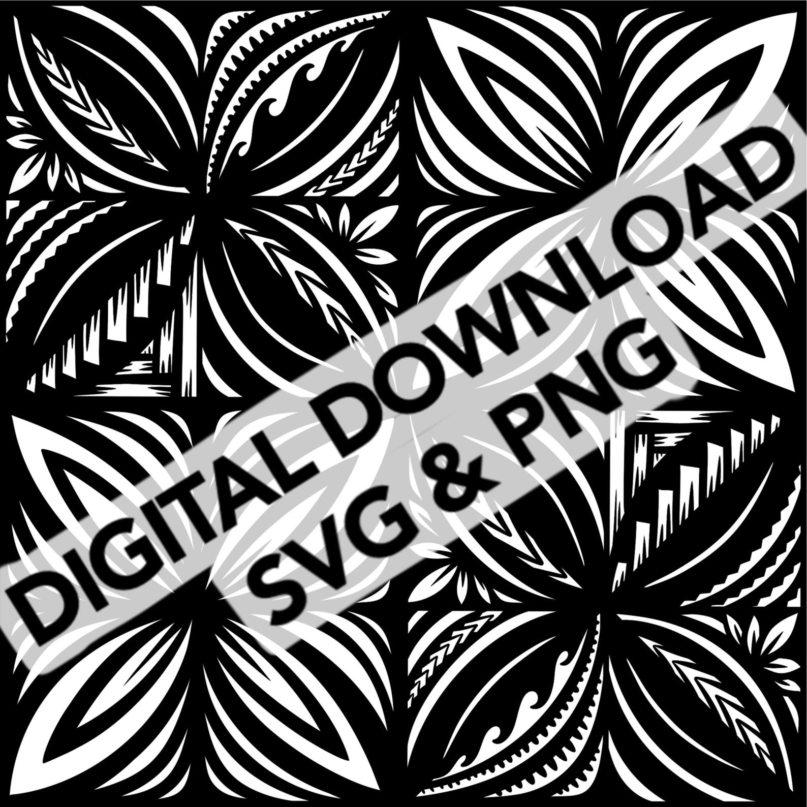 Commercial Use Personal Use Tuli Pattern Polynesian Floral Art Samoan ...