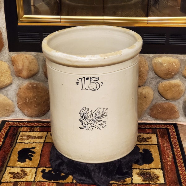 Western Stoneware Crock - Etsy