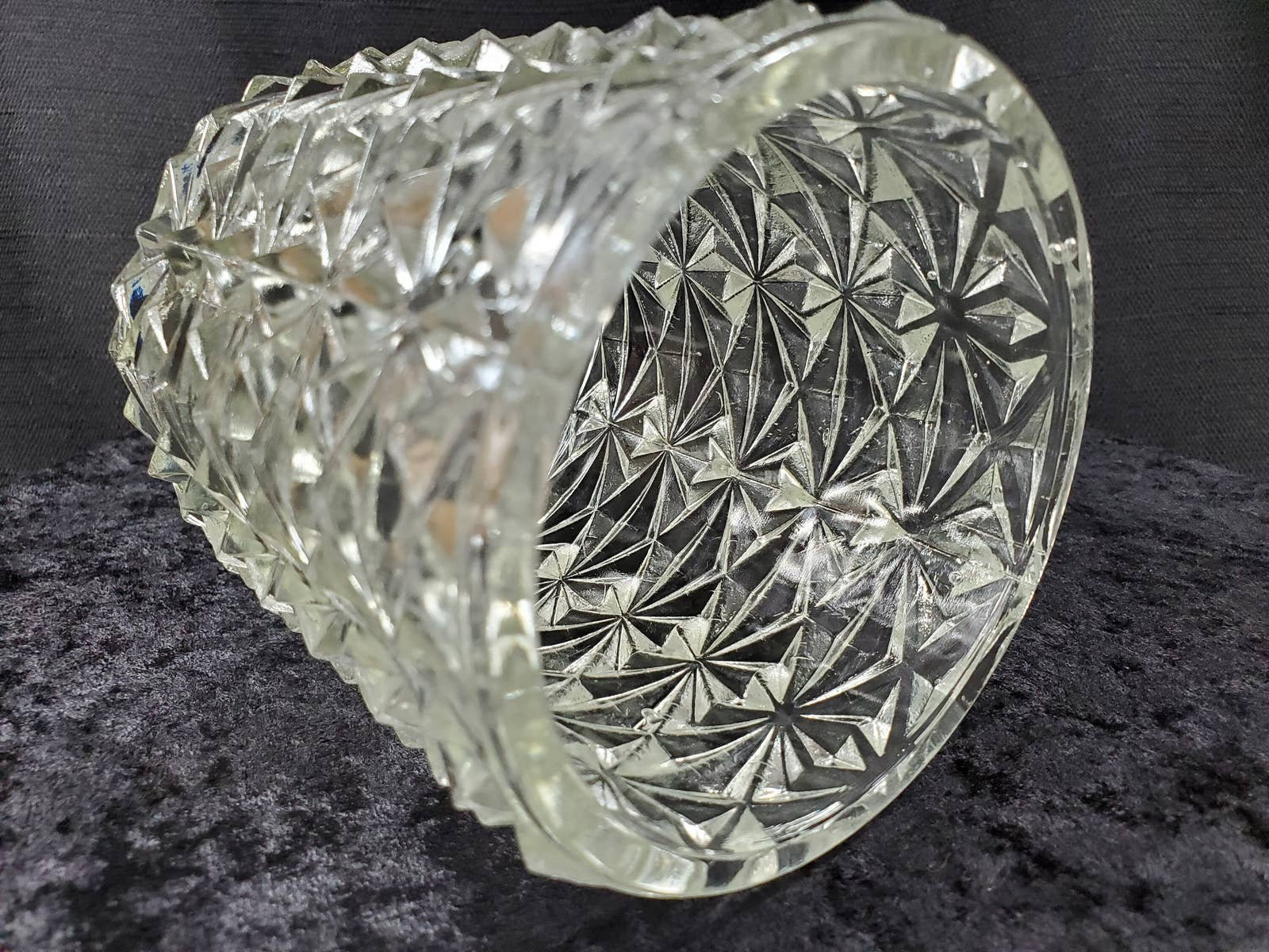 Vintage Mid-century Modern - Clear Glass - Pendant Light Shade With ...
