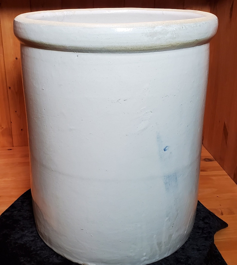 Blue Ribbon 6 Gallon Crock, Antique Buckeye Pottery Co. - Etsy