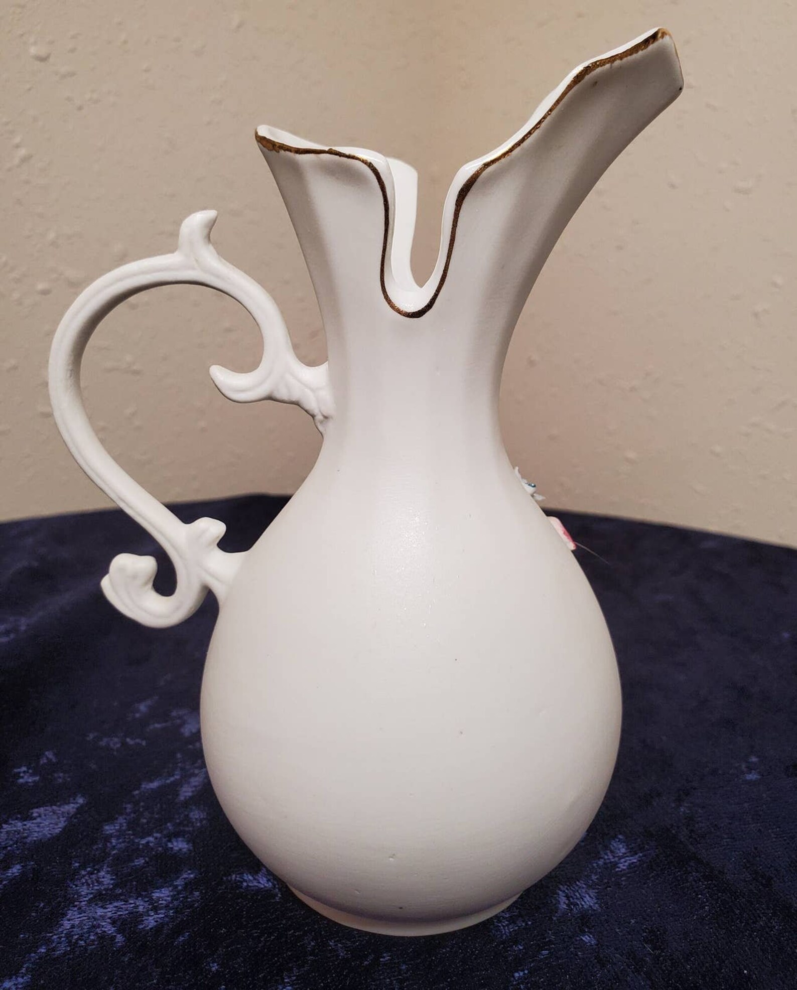 Vintage Lefton Pitcher #839 With Applied Roses Circa 1950's - Etsy