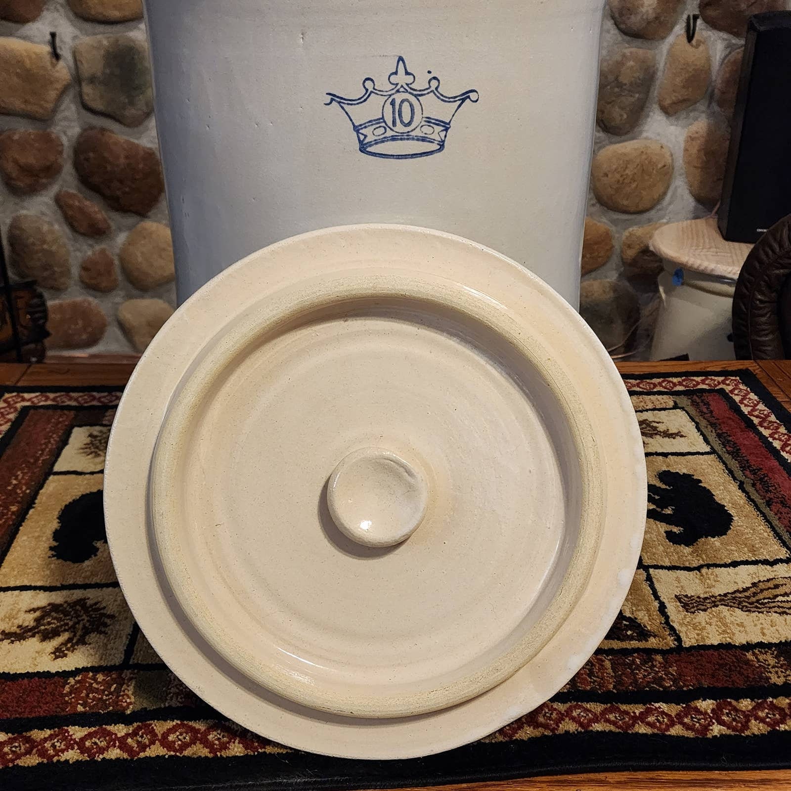Vintage 10 Robinson Ransbottom crown Crock With Cover Circa 1900 1920 ...