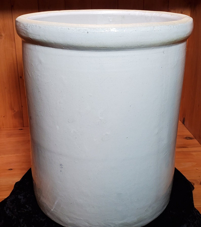Blue Ribbon 6 Gallon Crock, Antique Buckeye Pottery Co. - Etsy