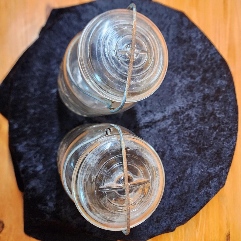 Set of 2 Drey 1 Quart Glass Lid and Bail Canning Jars - Etsy