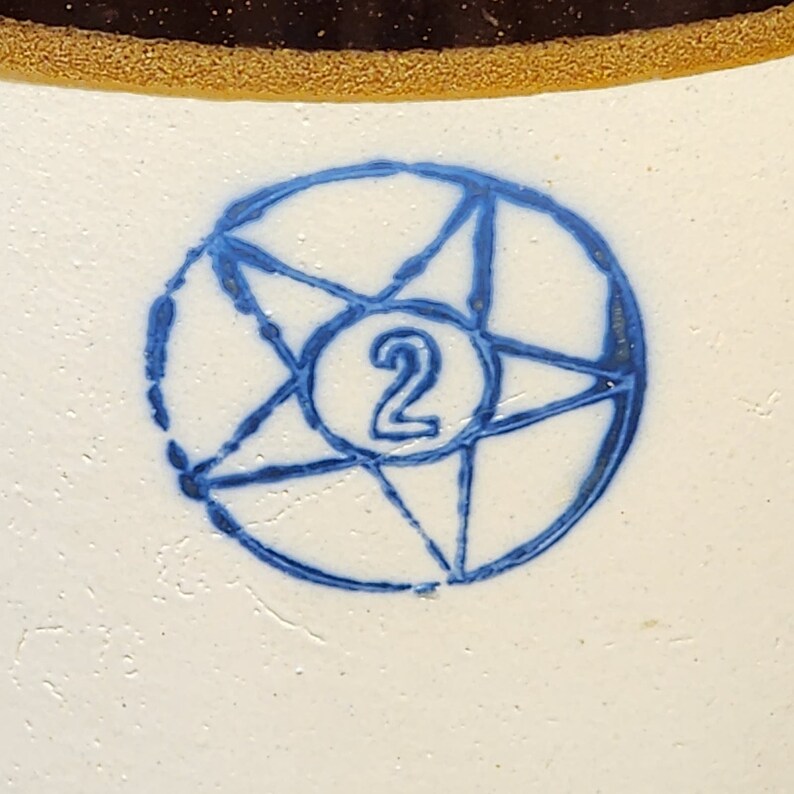 Star Stoneware 2-gallon Crock: Two-tone Cobalt Blue, Circa 1900-1945 - Etsy