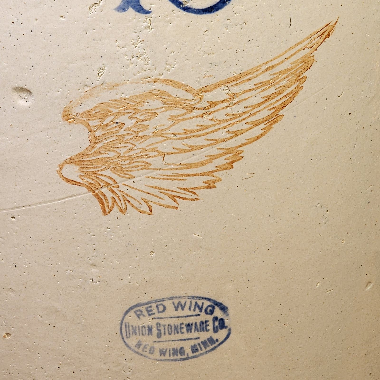 Vintage Red Wing 10 Gallon Crock With 6 Wing and Handles Circa 1906 ...