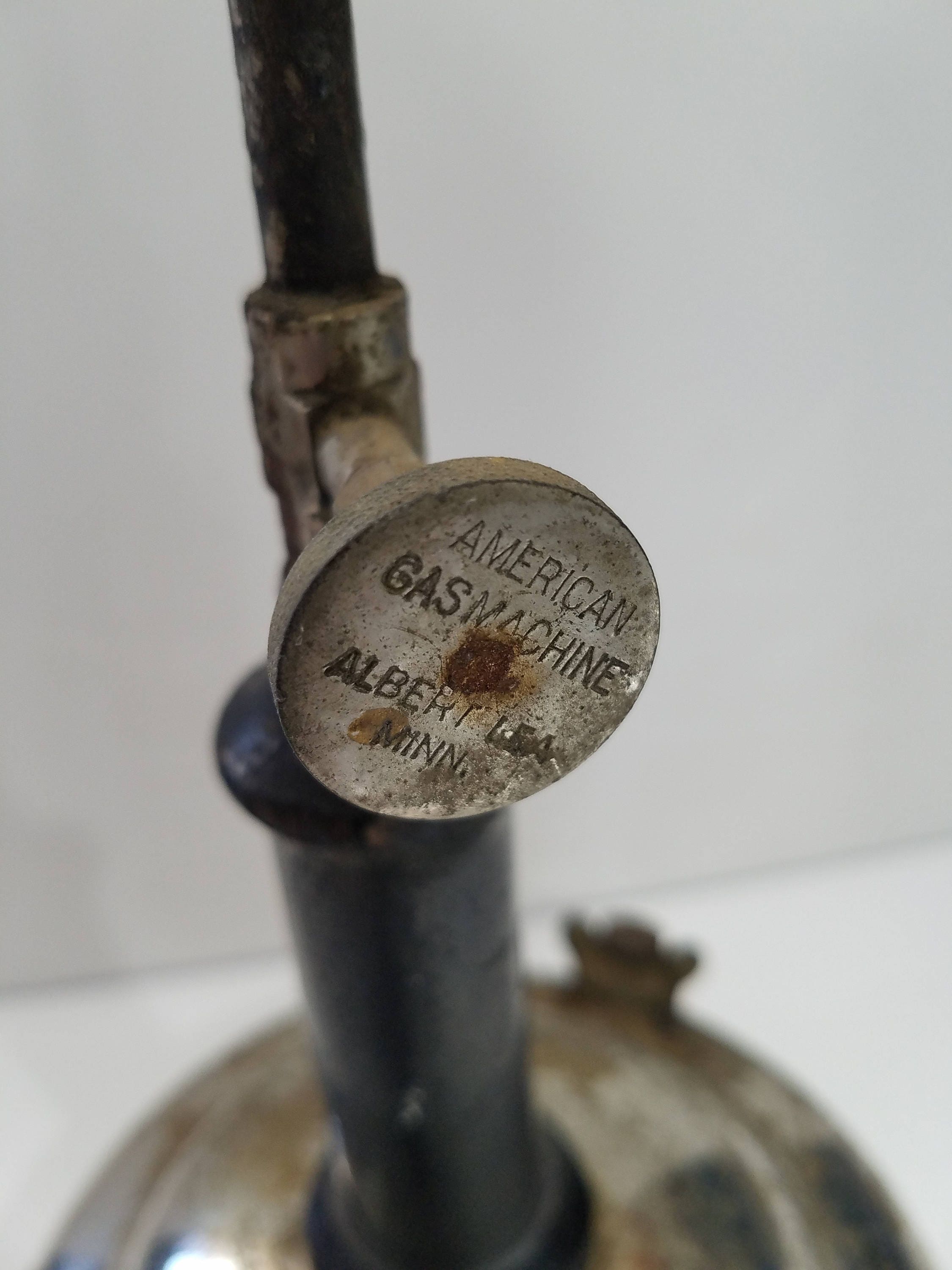 Vintage Gas Table Lamp Made by AGM American Gas Machine Albert Lea MN ...