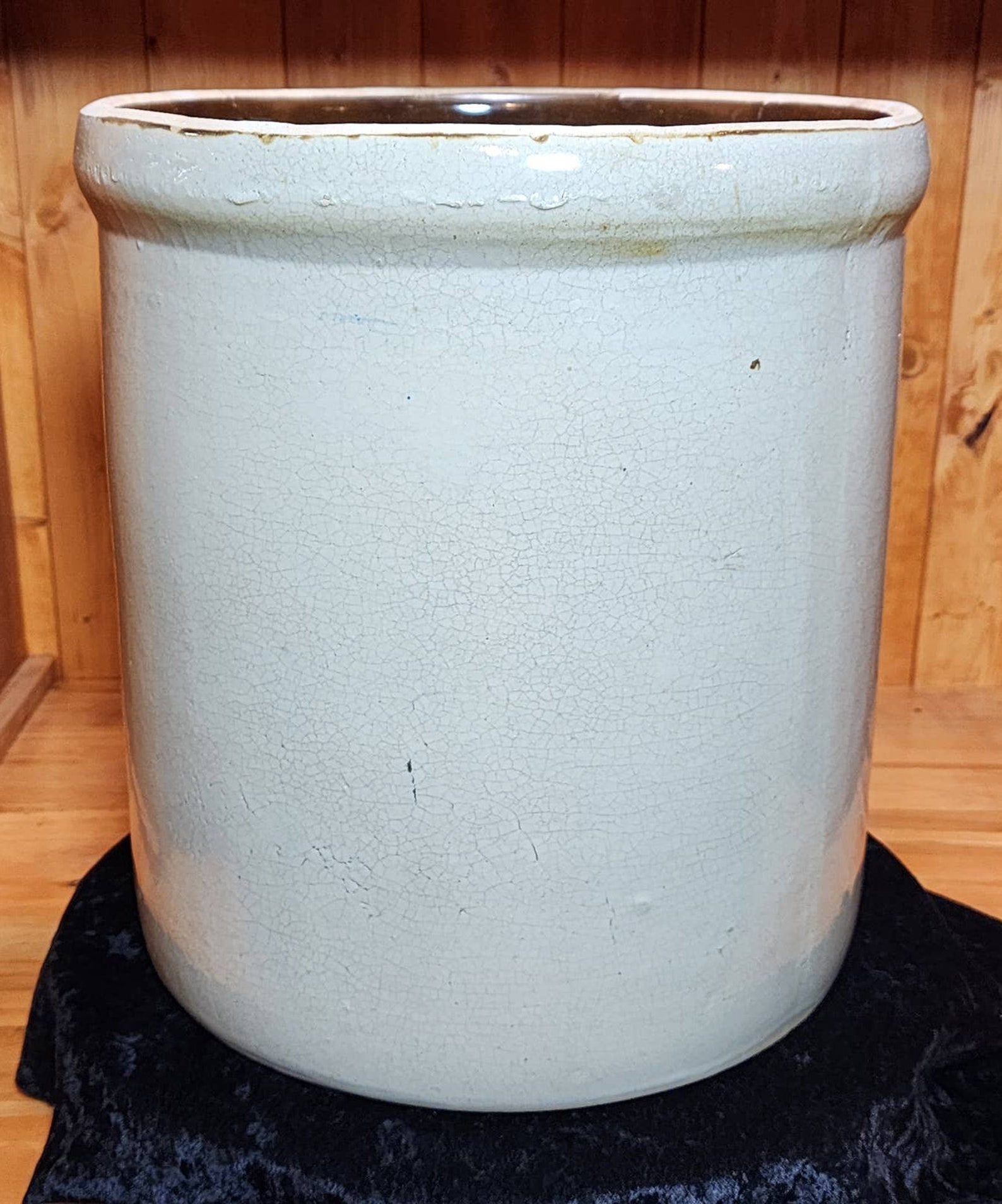 A. D. Ruckel White Hall Crock, 6 Gallon, Cobalt Blue Farmhouse Decor - Etsy