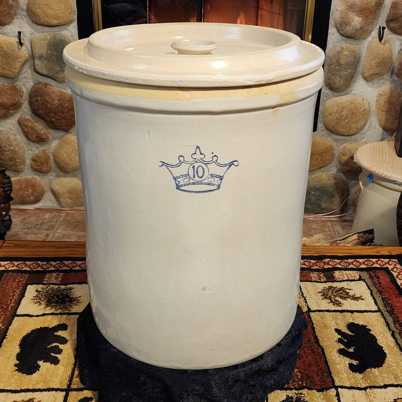 Vintage 10 Robinson Ransbottom crown Crock With - Etsy