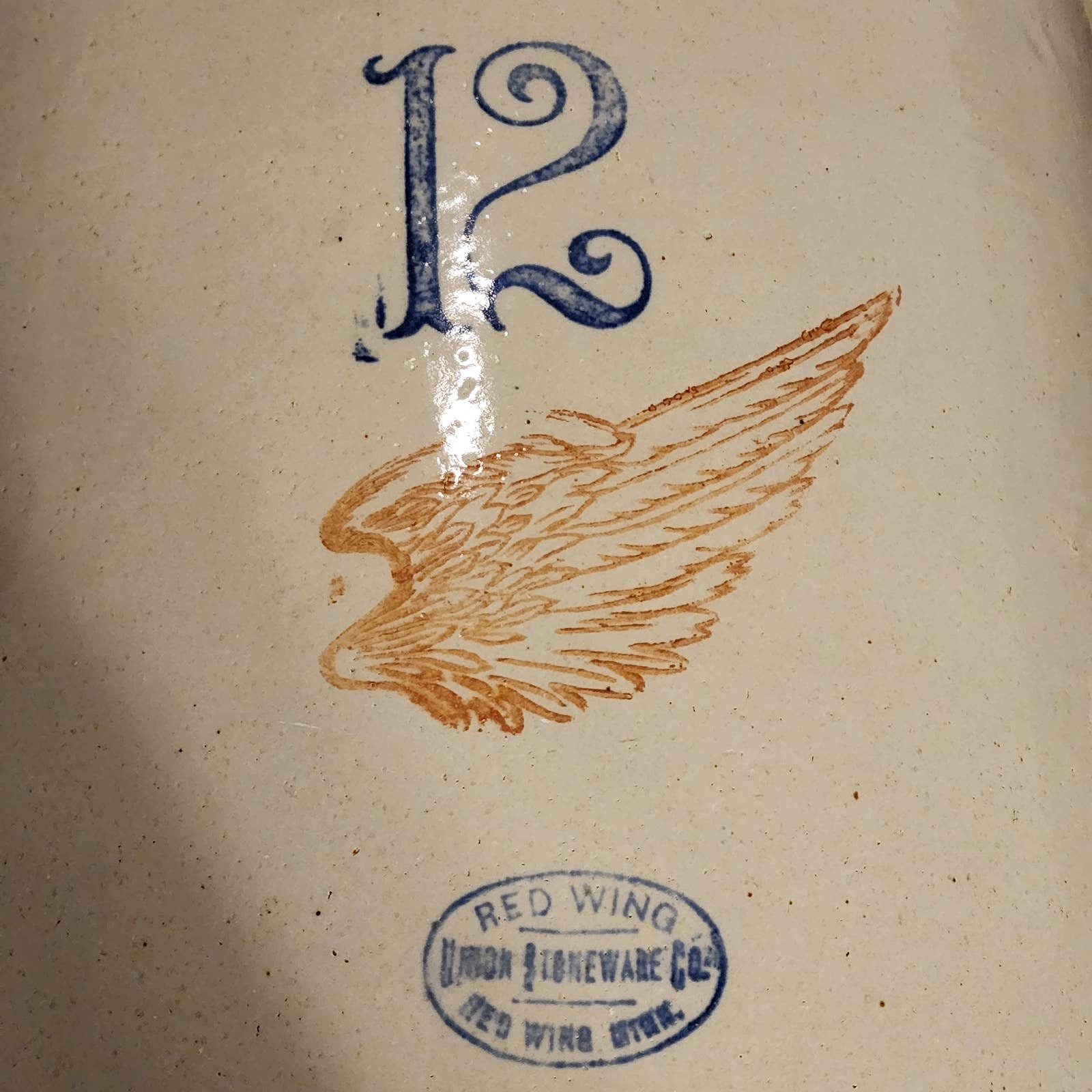 12 Gallon Red Wing Crock With 6 Wing With Handles Circa - Etsy
