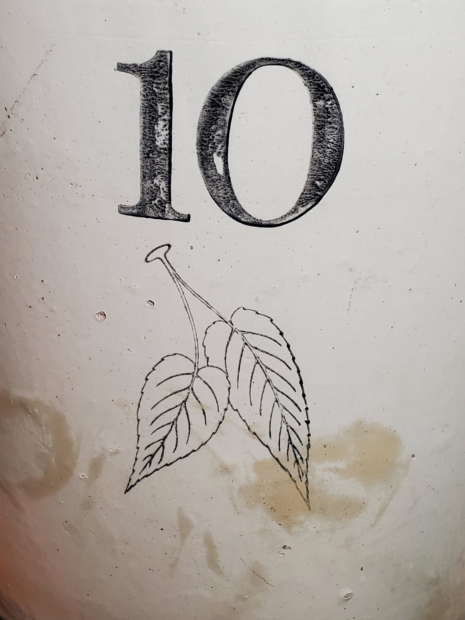 Red Wing 10 Gallon Crock, Union Stoneware Birch Leaf Decor - Etsy
