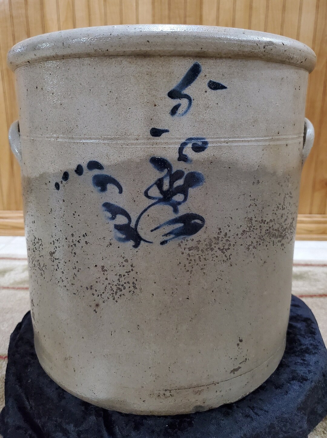 Vintage 5 Ohio Crock With Cobalt Blue Design Circa 1890s - Etsy