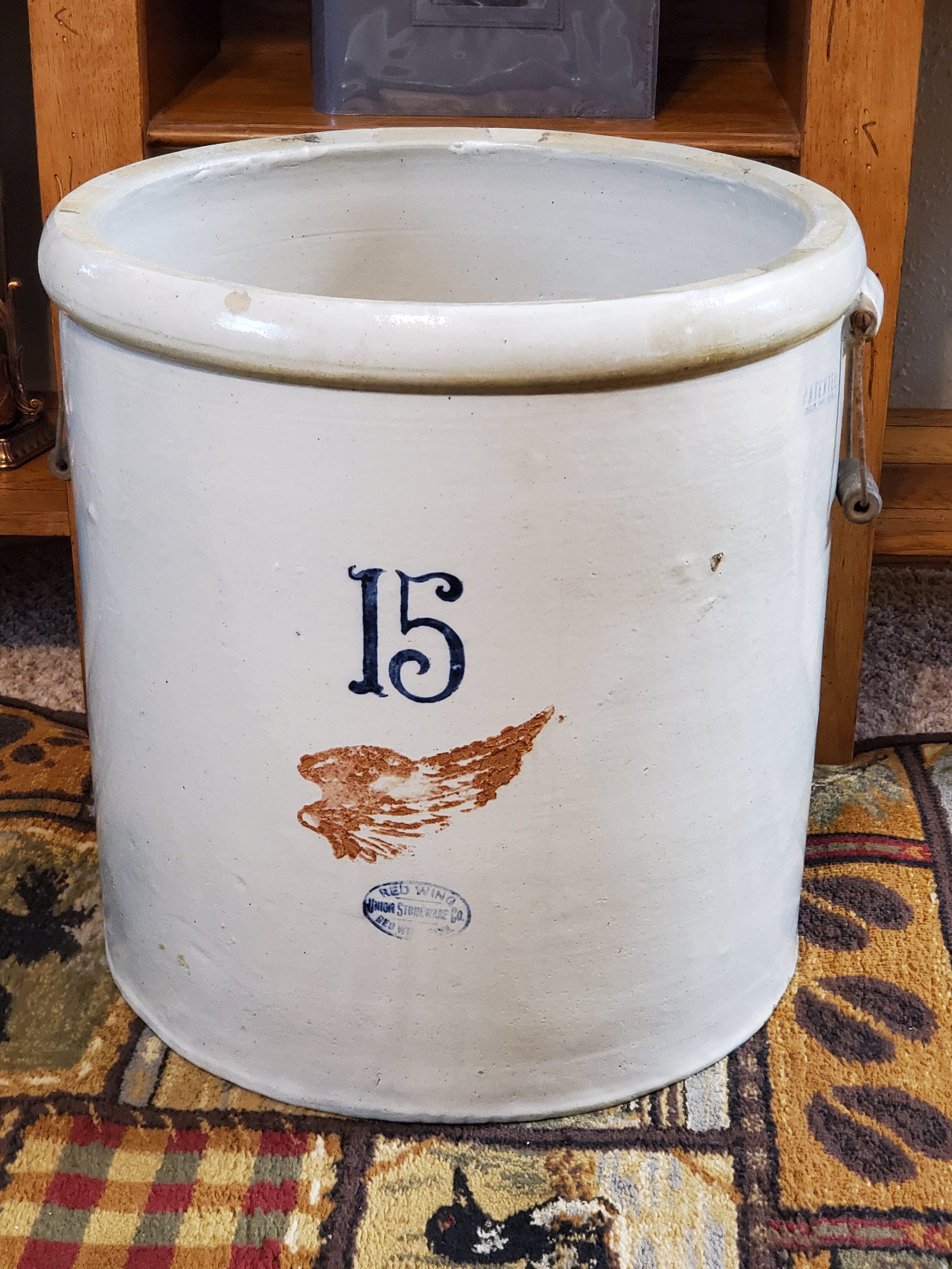 Vintage Red Wing 15 Gallon Crock With 6 Wing and Handles Circa 1930s - Etsy