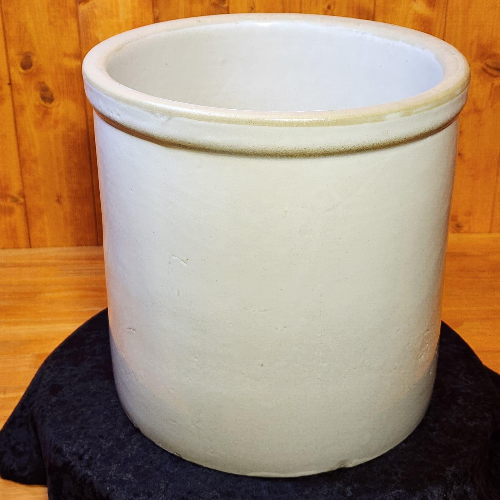 Buckeye Pottery Blue Ribbon 4 Gallon Crock Cobalt Blue Farmhouse Decor ...