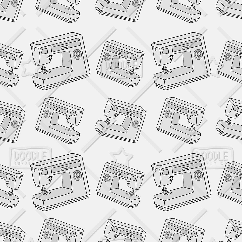 Sewing Digital Paper Pack Seamless Pattern Sewing Textures - Etsy