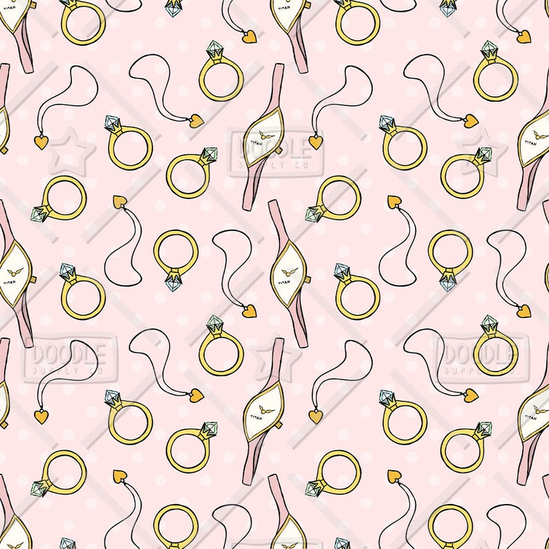 Girly Digital Paper Pack Seamless Pattern Girly Texture | Etsy