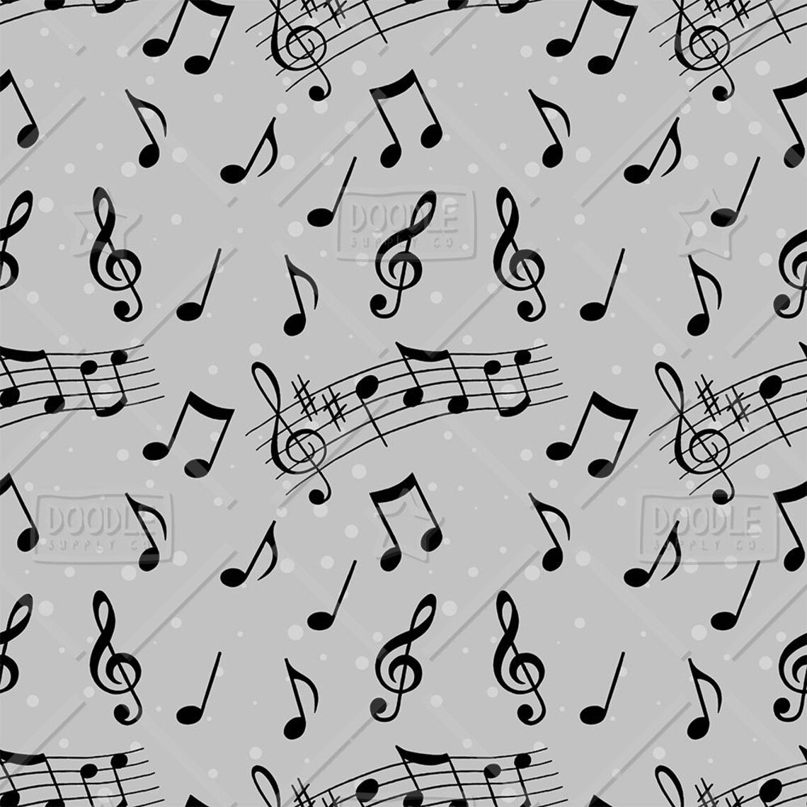 Classical Music Digital Paper Pack Seamless Pattern Musical | Etsy