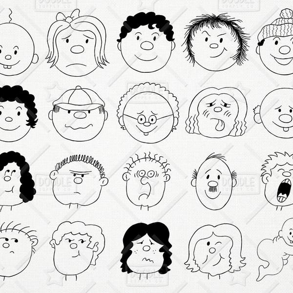 Cartoon Face Pack - Etsy