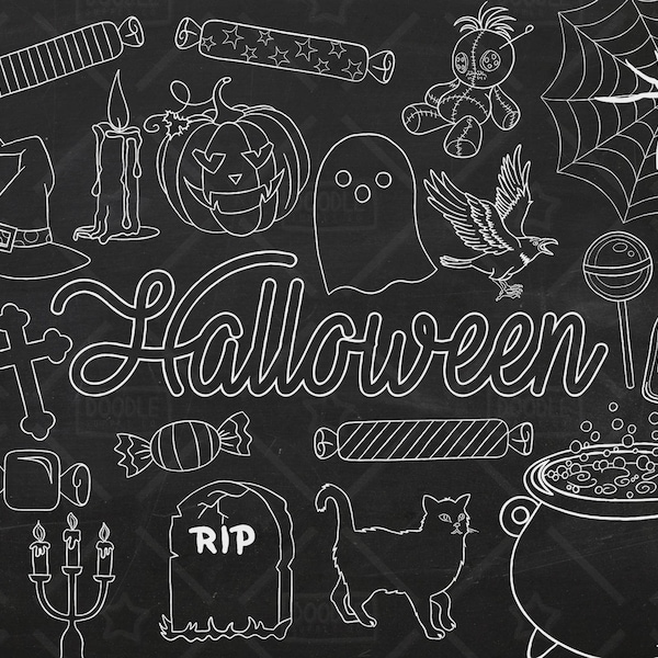 Halloween Chalkboard - Etsy
