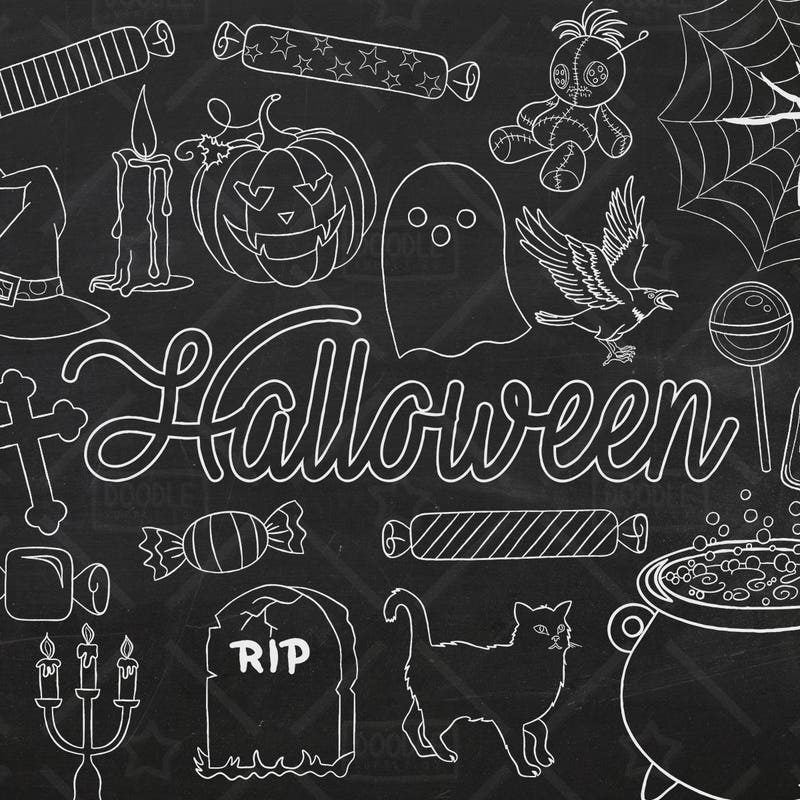 Halloween Chalkboard - Etsy