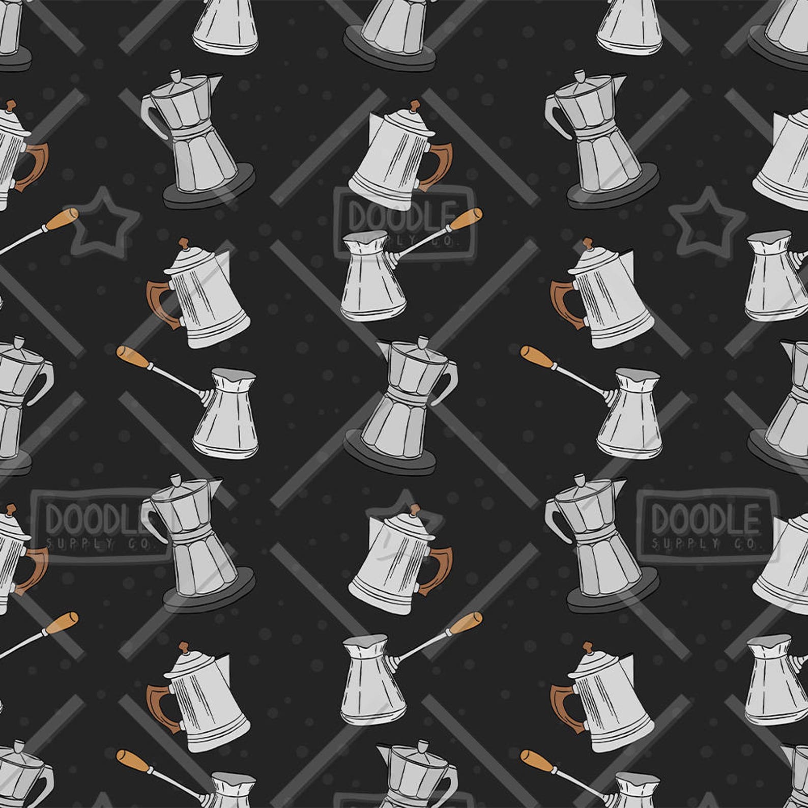 Coffee Digital Paper Pack Seamless Pattern Coffee Texture - Etsy