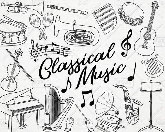 Classical Instruments Clipart