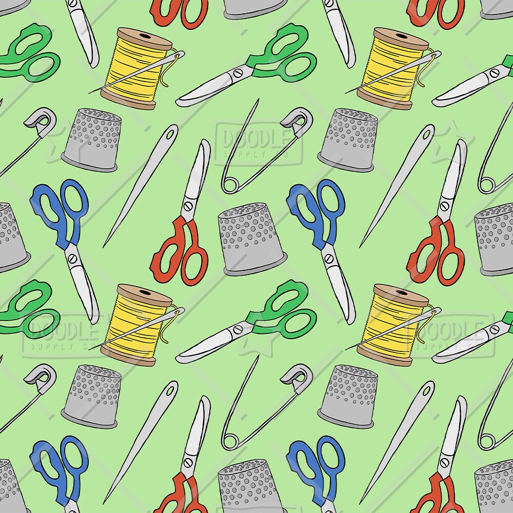 Sewing Digital Paper Pack Seamless Pattern Sewing Textures - Etsy