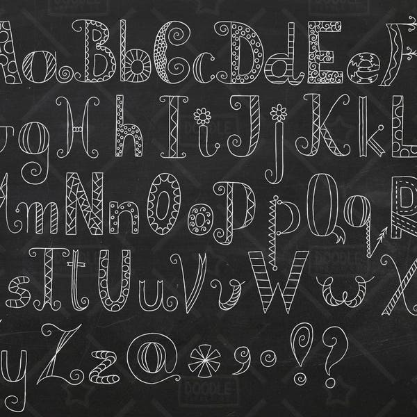 Chalkboard Font - Etsy