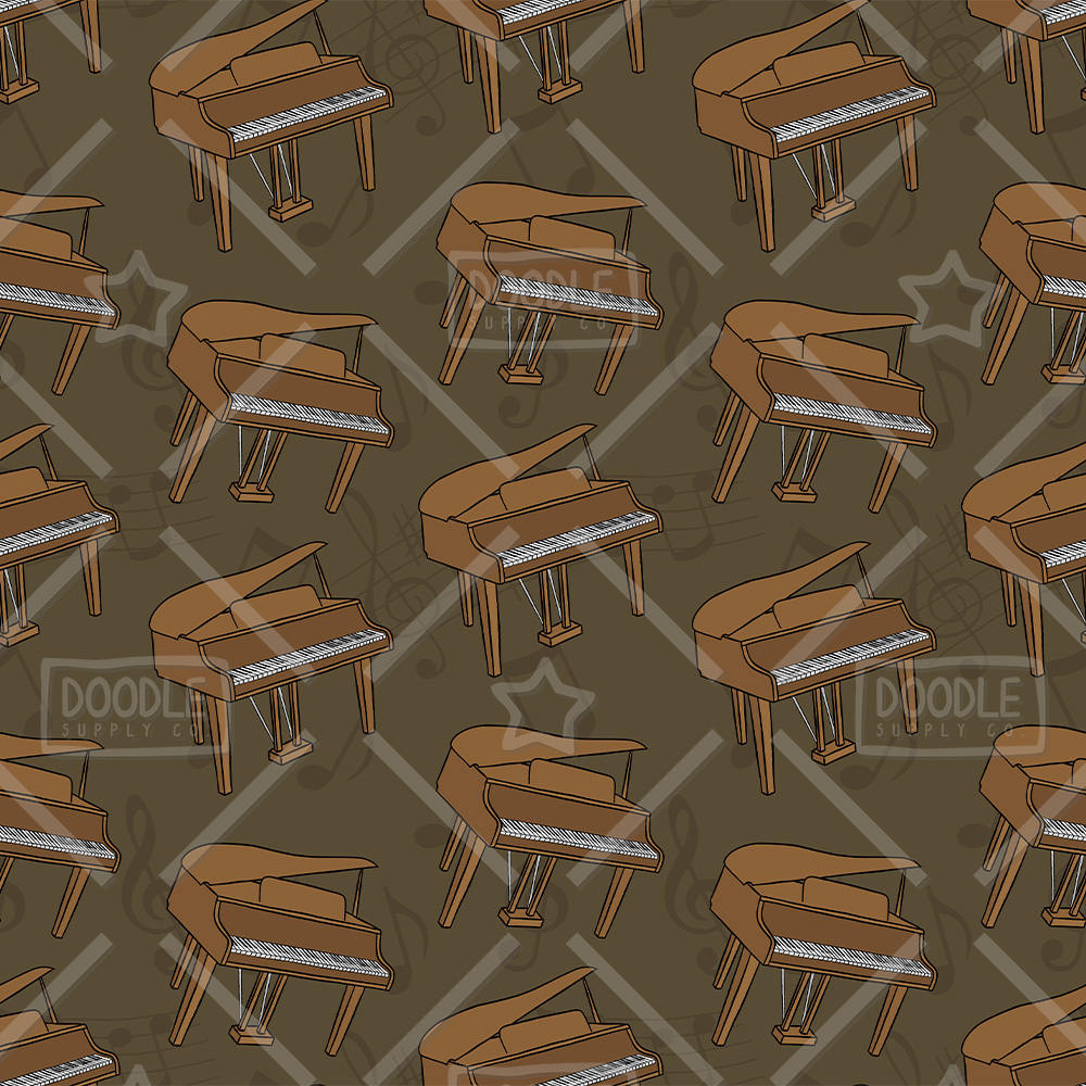 Classical Music Digital Paper Pack Seamless Pattern Musical | Etsy