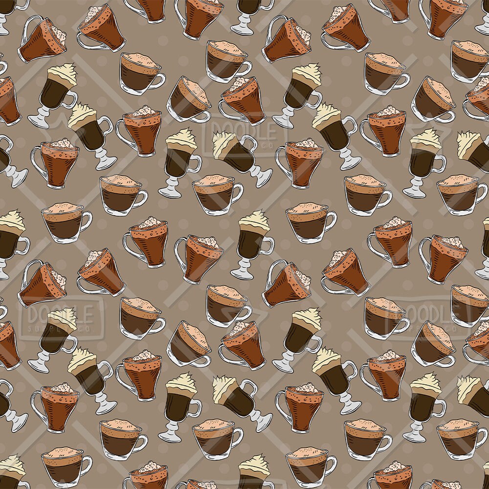 Coffee Digital Paper Pack Seamless Pattern Coffee Texture - Etsy