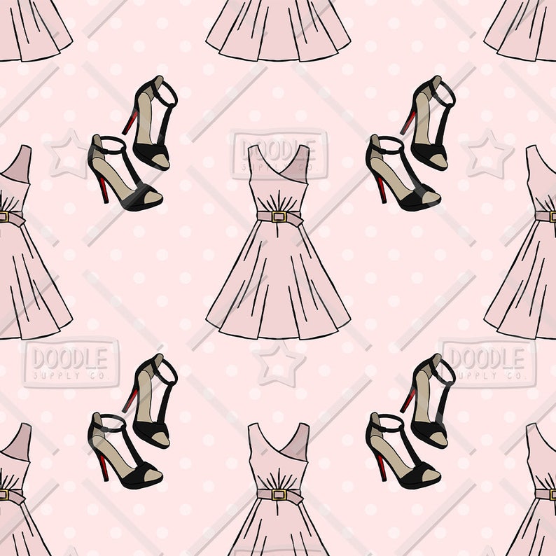 Girly Digital Paper Pack Seamless Pattern Girly Texture - Etsy