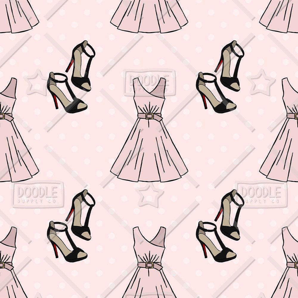 Girly Digital Paper Pack Seamless Pattern Girly Texture - Etsy