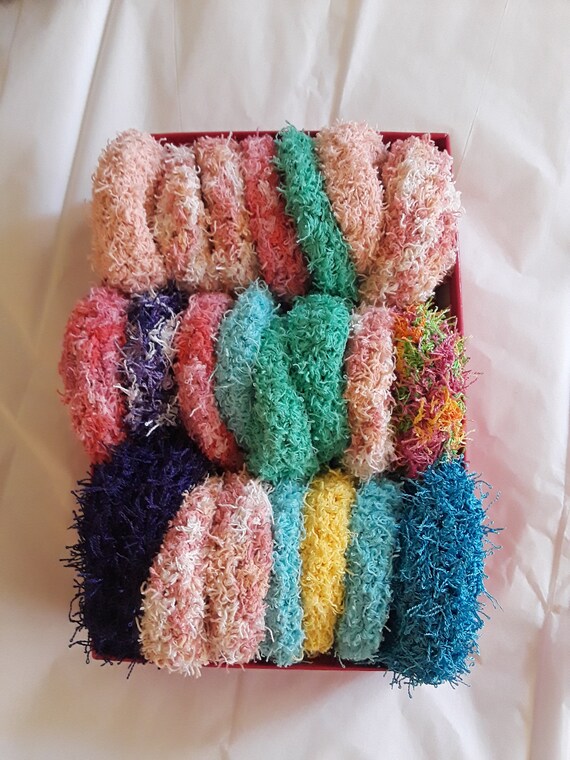 Colorful Dish Scrubby Set | Etsy