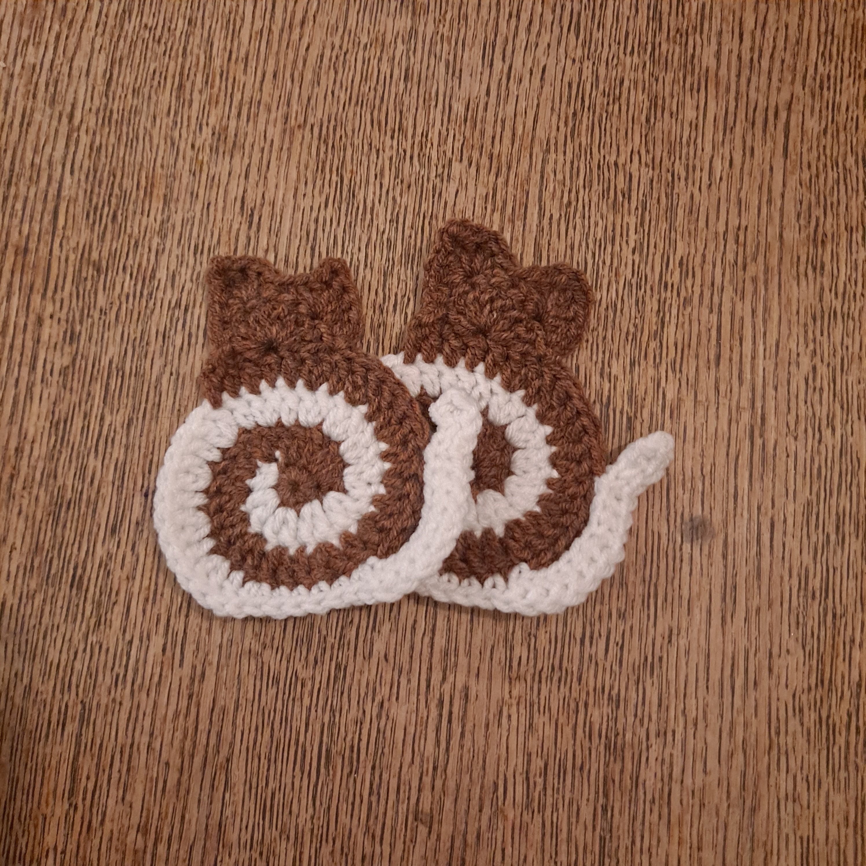 Crochet Swirly Cat Coaster - Etsy