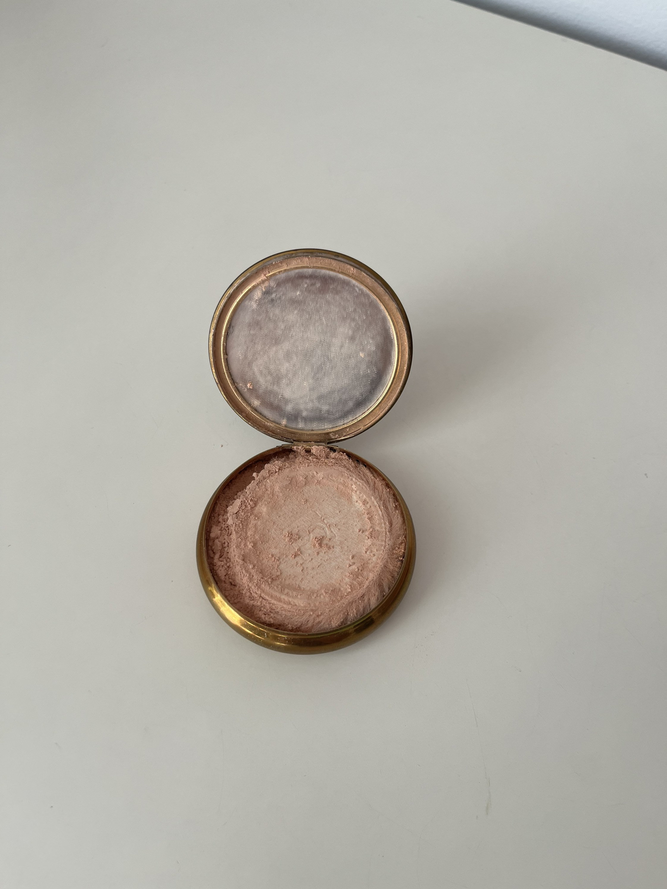 Vintage 1950s Coty Powder Compact Blue Enamel Gold Detail Coty New York ...