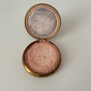 Vintage 1950s Coty Powder Compact Blue Enamel Gold Detail Coty New York ...