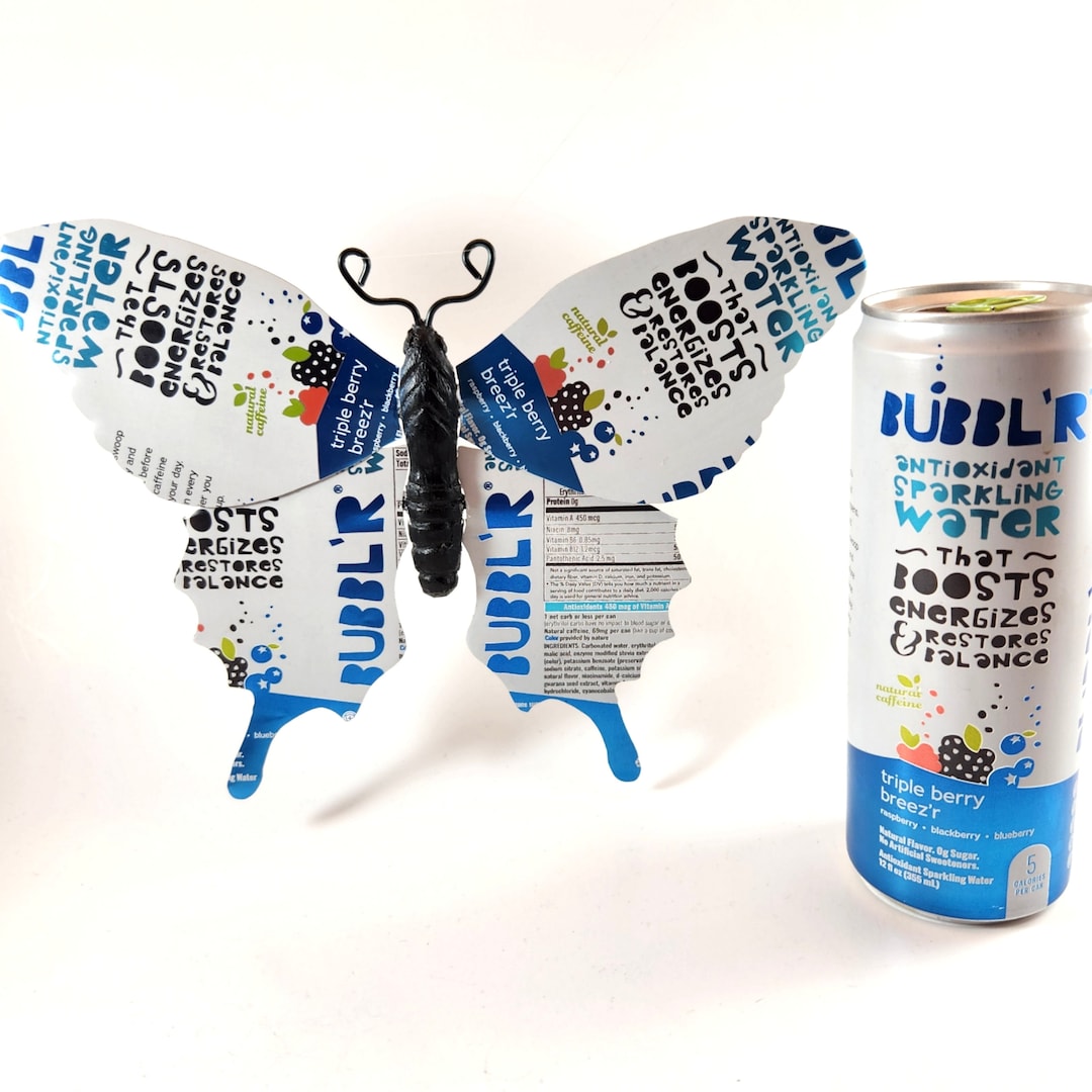 Bubbl'r Triple Berry Breezer Recycled Can Butterfly - Etsy