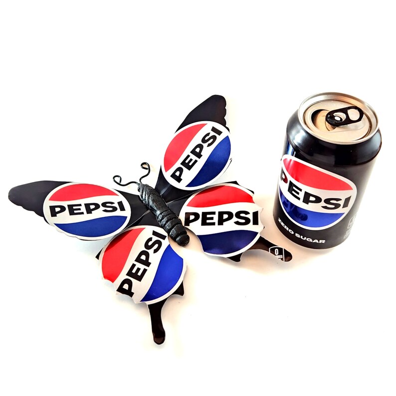 Pepsi Zero Sugar Recycled Can Butterfly - Etsy