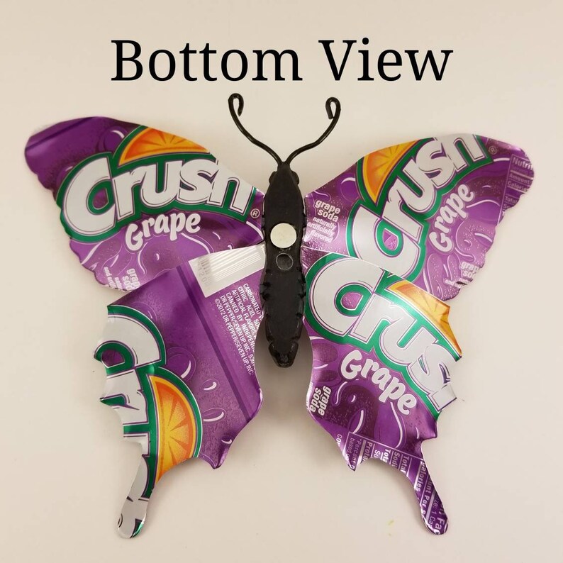 Grape Crush Recycled Can Butterfly | Etsy