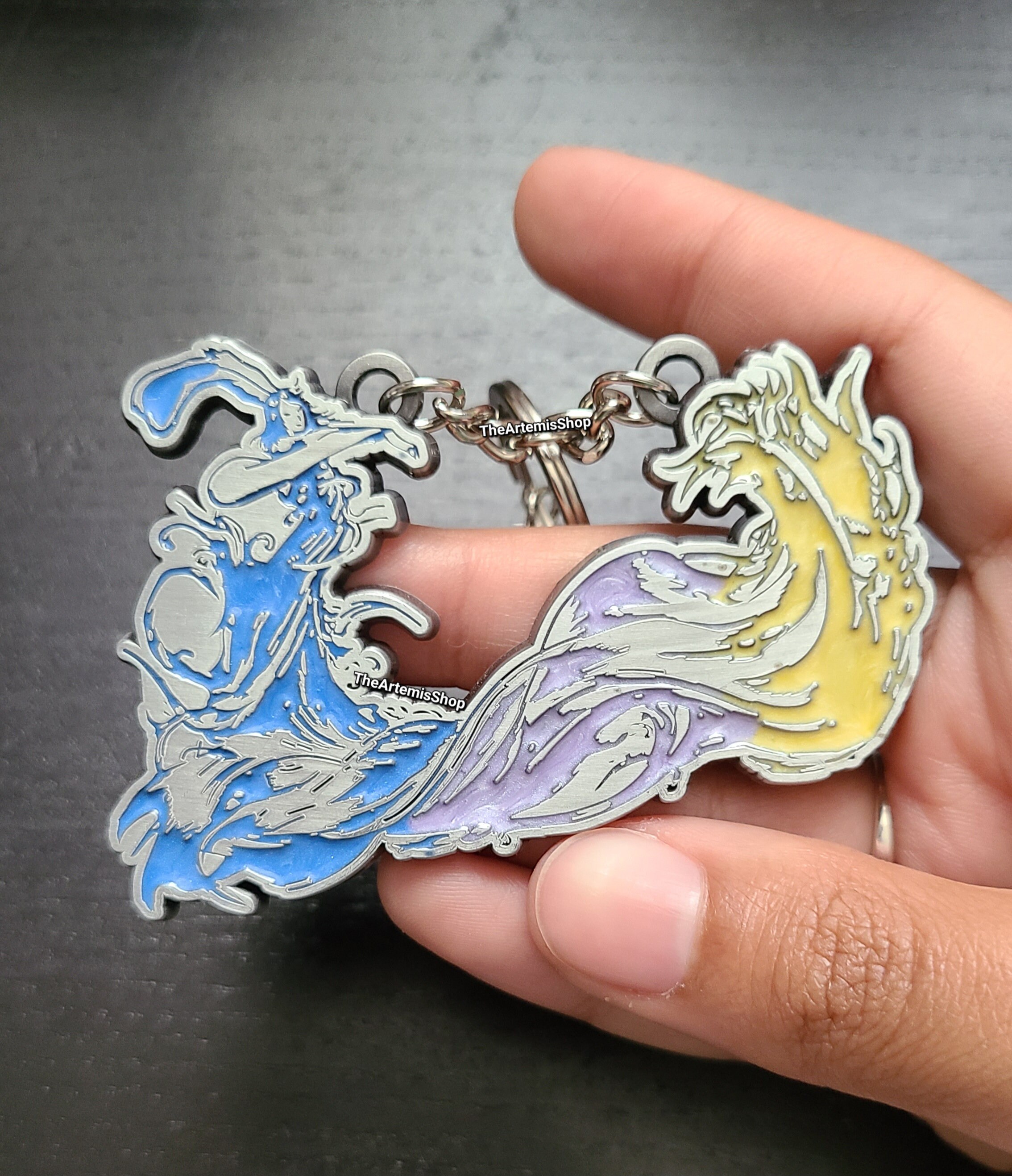 FINAL FANTASY Marbled Logo Keychains combo Packs FF 6 7 - Etsy