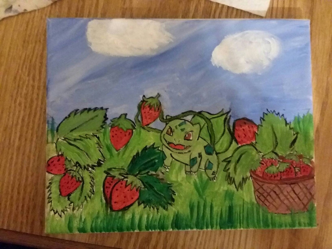 Bulbasaur With Strawberries - Etsy