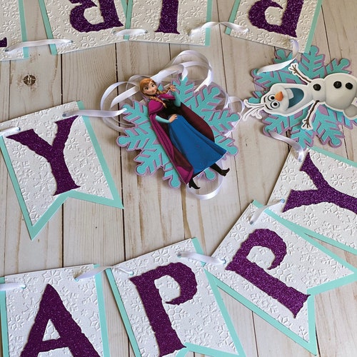 Frozen Banner/ Frozen Birthday Decor/frozen Backdrop/elsa - Etsy