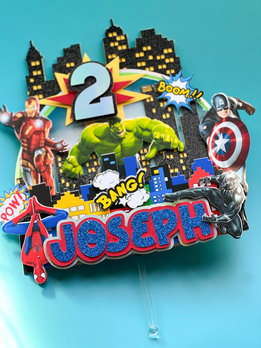 Super Heroes Cake Toppers | Super Heroes Birthday / Avengers Cake ...