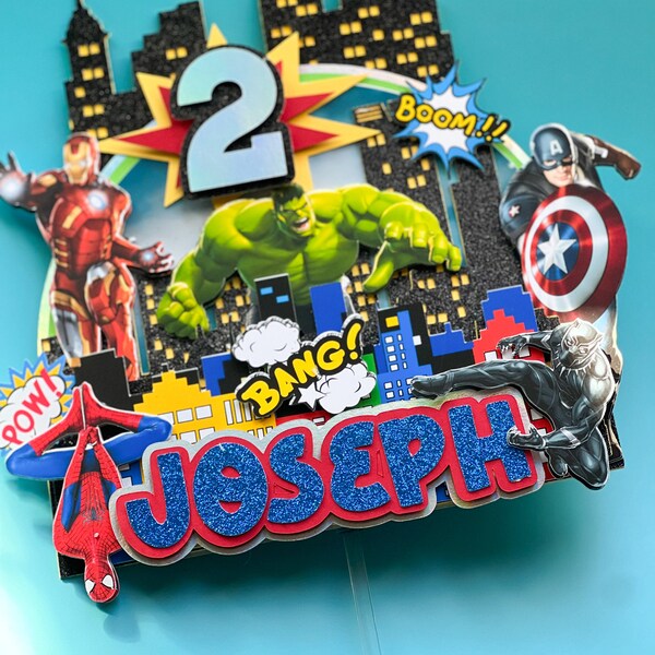 Avengers Cake Topper - Etsy