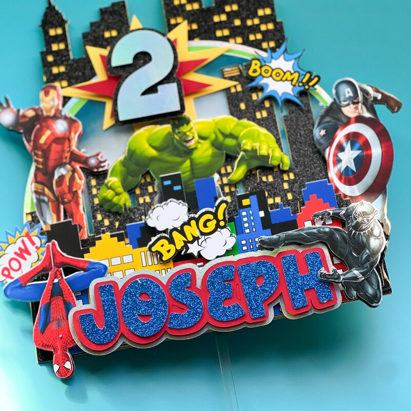 Avengers Cake Topper - Etsy